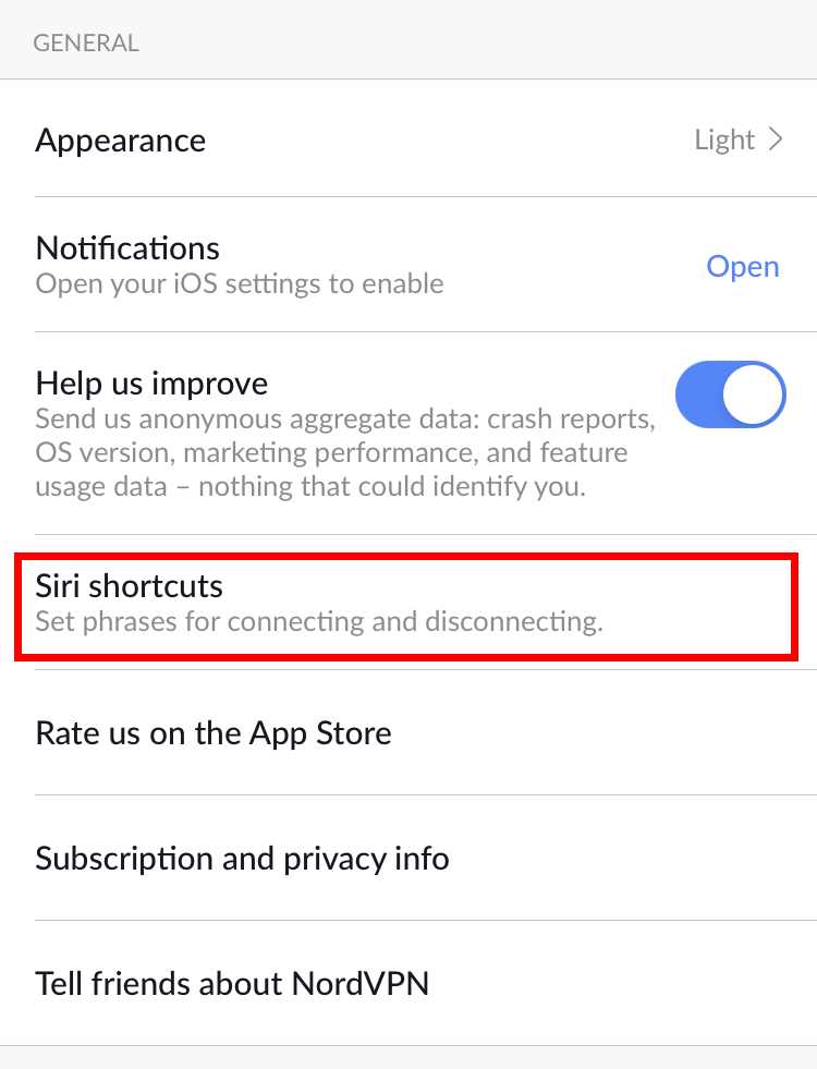 How to create and delete NordVPN Siri shortcuts on iOS – Live Chat, VPN ...