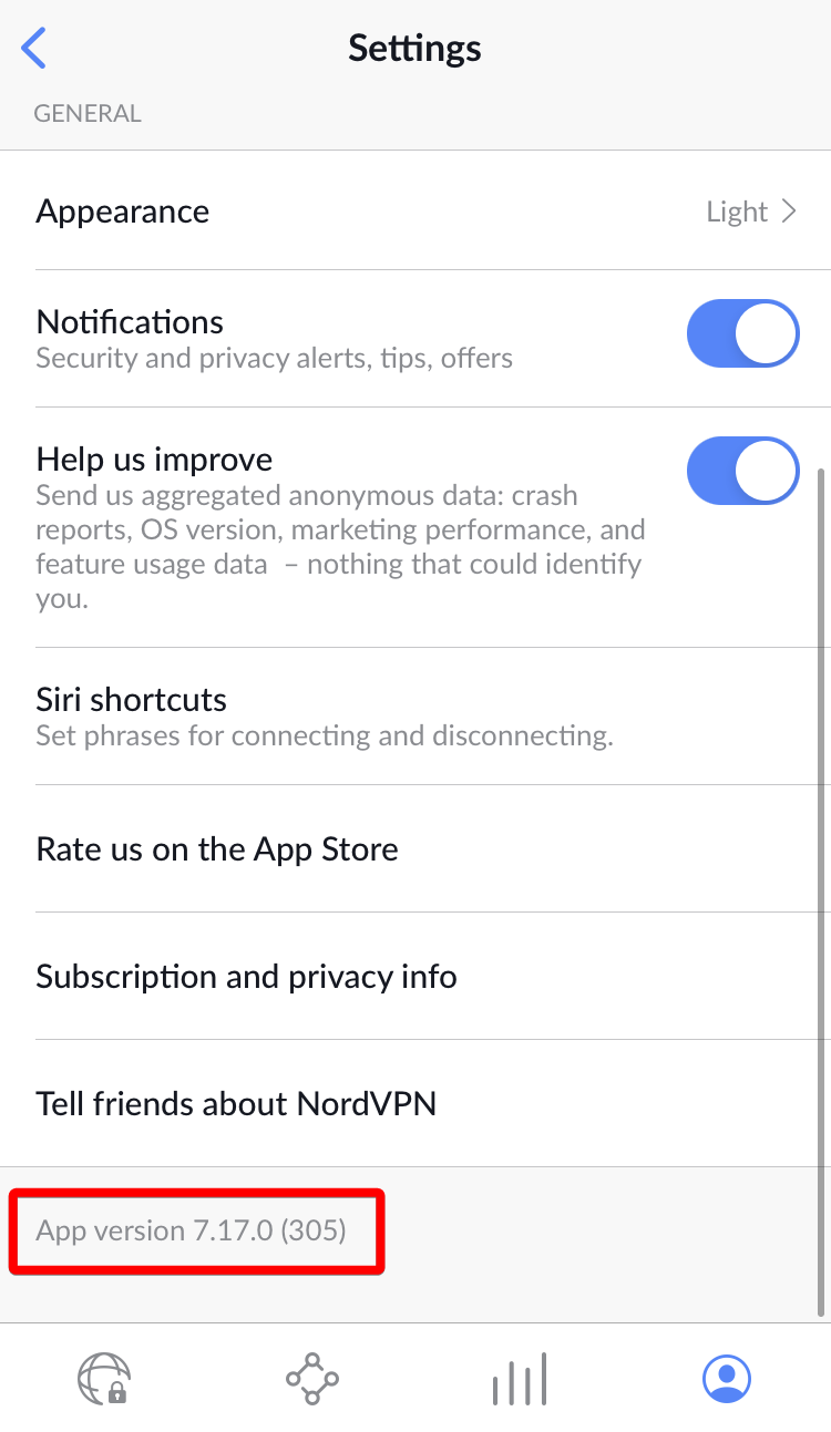 How to check the NordVPN app version – Live Chat, VPN Setup ...