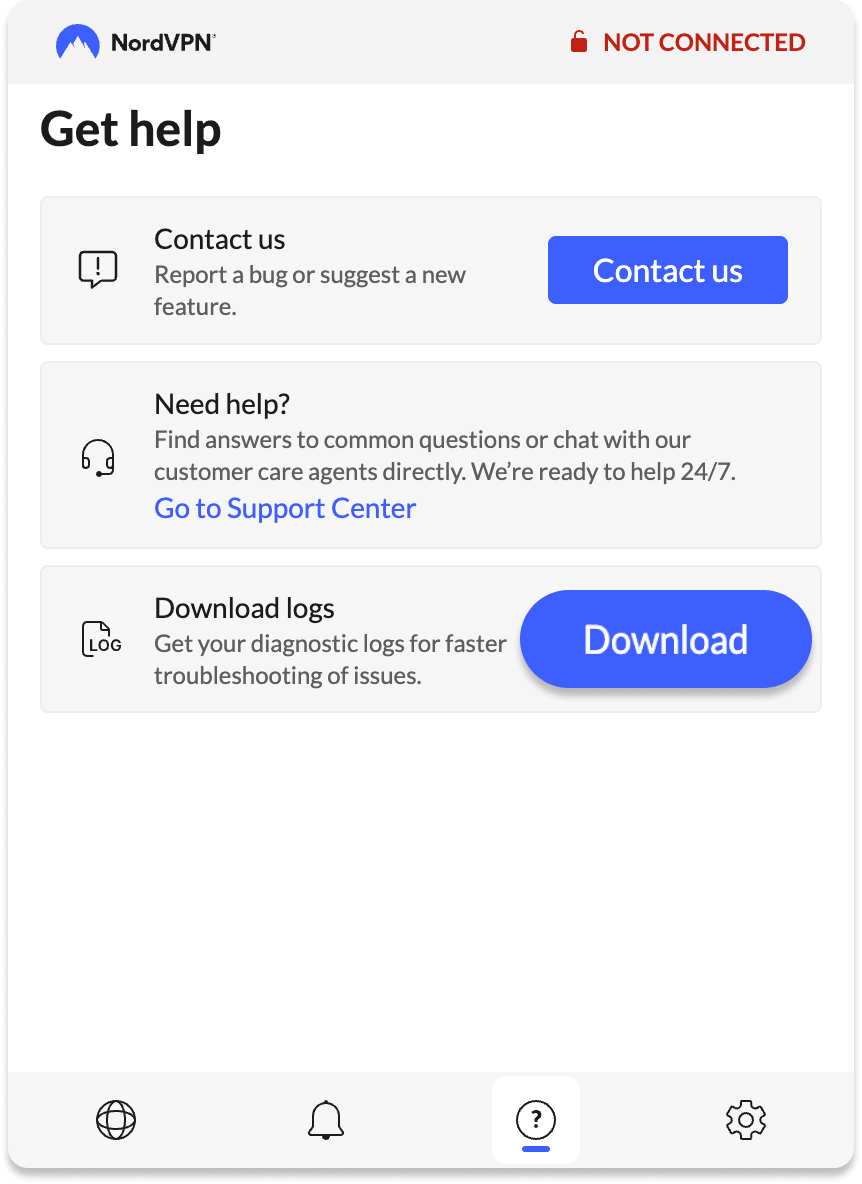 How to get connection logs from the NordVPN Browser Extension – Live ...