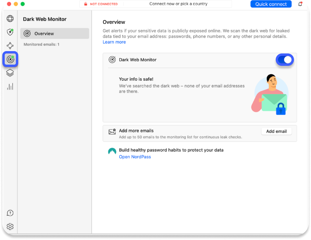 Using the Dark Web Monitor feature – Live Chat, VPN Setup ...